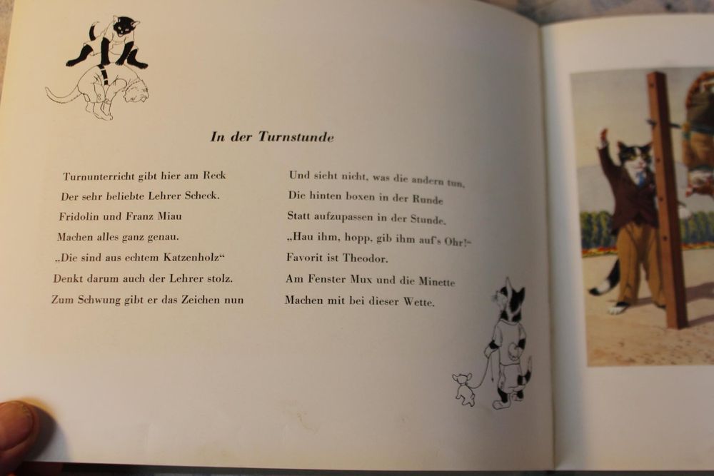 Antikes Kinderbuch - Die Katzen in der Schule - Max Künzli (Gebraucht ...