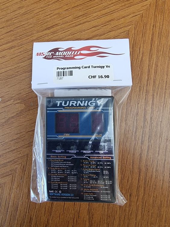 Programming Card Turnigy | Kaufen auf Ricardo