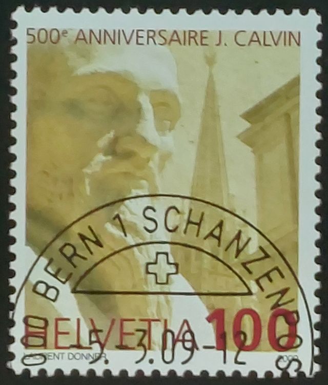 2009 Sondermarke "500 Geb J.Calvin" 1299 ʘ ET Stempel gummie (Neu (gemäss Beschreibung)) in ...