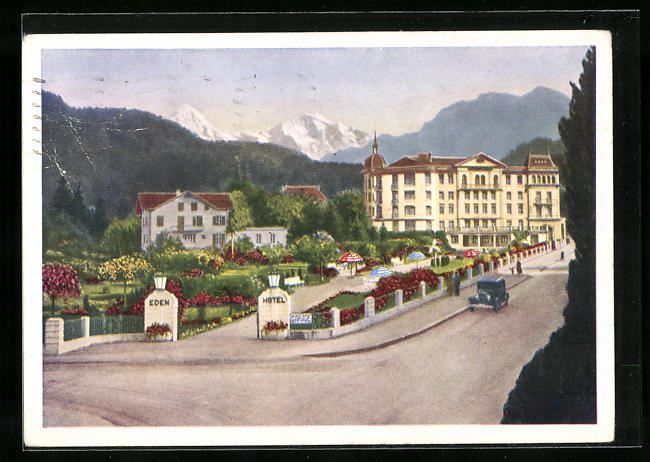 AK Interlaken, Eden Hotel, 1932 | Kaufen auf Ricardo