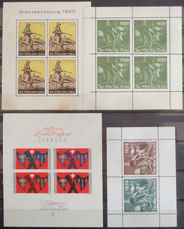 SOLDATENMARKEN: 4 Blocks */**/(*), unterschiedlich erhalten | Kaufen auf Ricardo