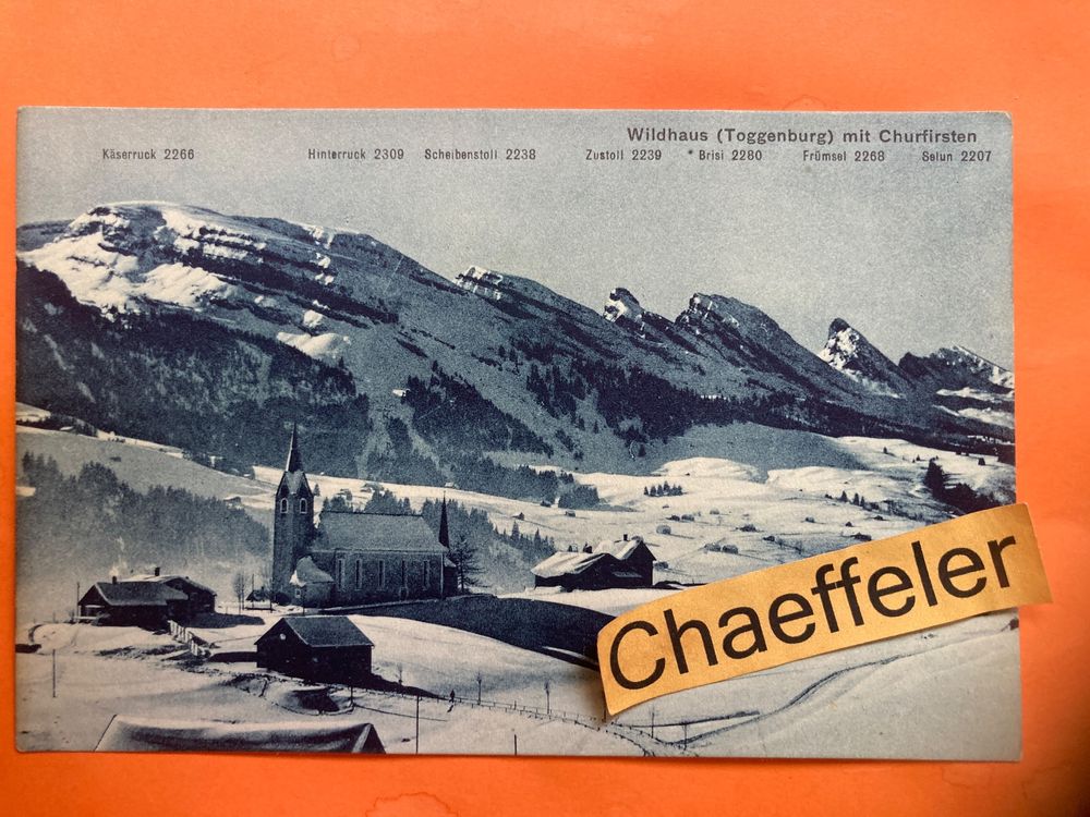 Wildhaus (Toggenburg) mit Churfirsten (Gebraucht) in Zürich für CHF 4 – mit Lieferung auf ...