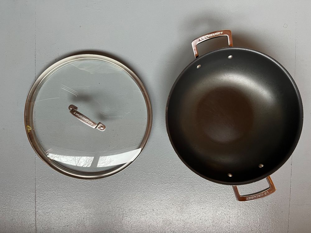 NP:309.- LE CREUSET Edelstahl/Antihaftbeschichtung Wok 3-PLY (Gebraucht) in Kilchberg ZH für CHF ...