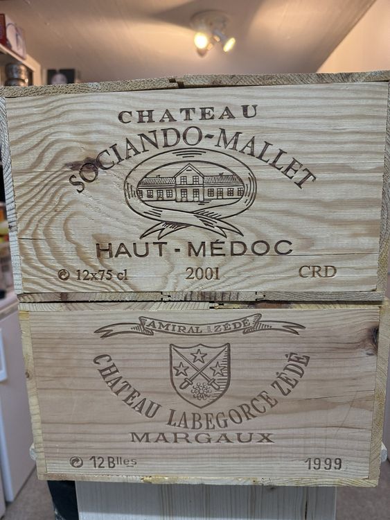 Bordeaux Wein Sociando Mallet 2001 (Nuovo e nell'imballaggio originale ...