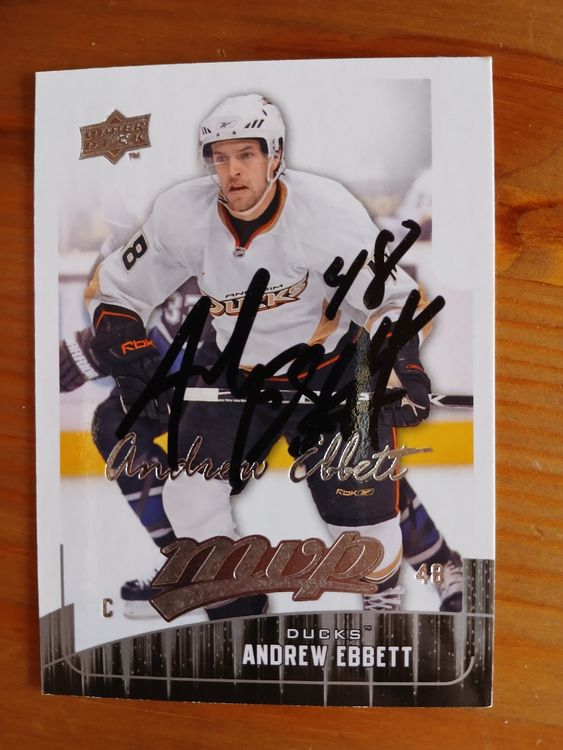 Andrew Ebbett original signierte MVP-Nhl Karte SCB (Gebraucht) in ...