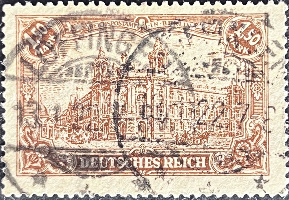 Deutsche Reichspost Briefmarke 150 Mark 1919 (Gebraucht) in Chiasso für ...