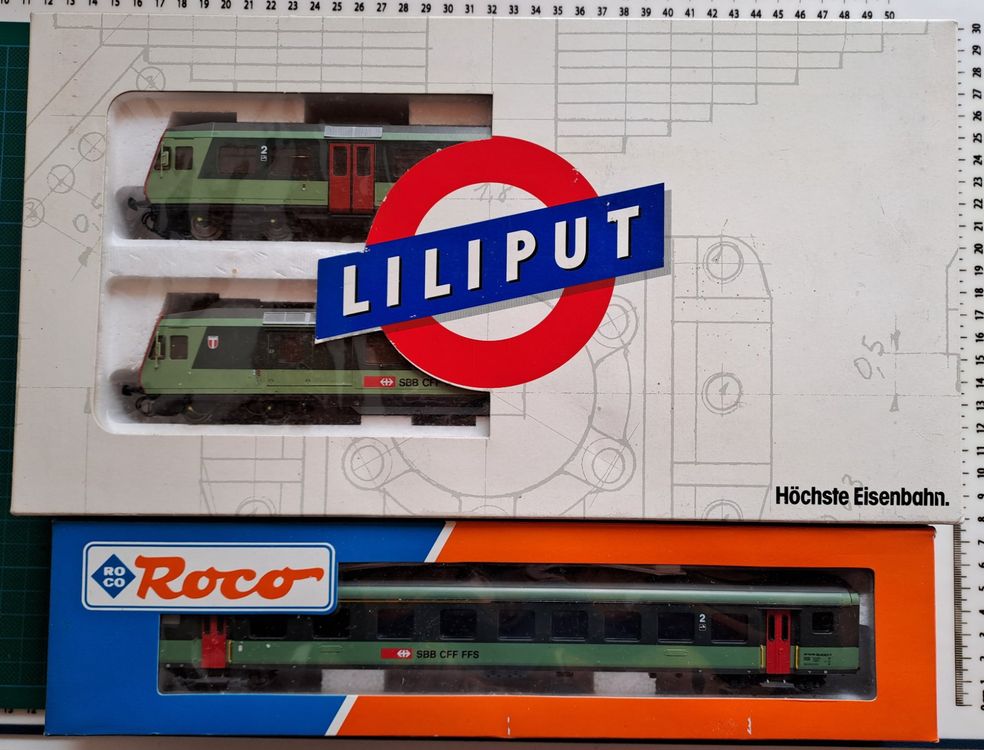 Liliput HO. NPZ der SBB WS analog mit Roco Wagen in OVP | Kaufen auf ...