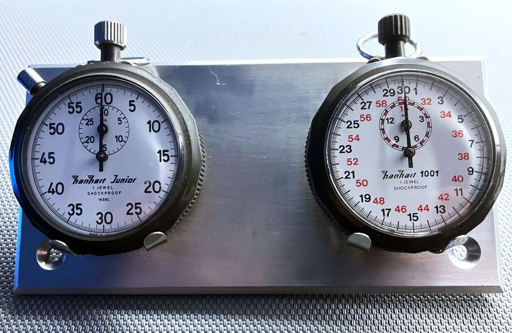 Hanhart Rallye Timer Sport Doppel Stoppuhr Rally Dashboard (Gebraucht ...