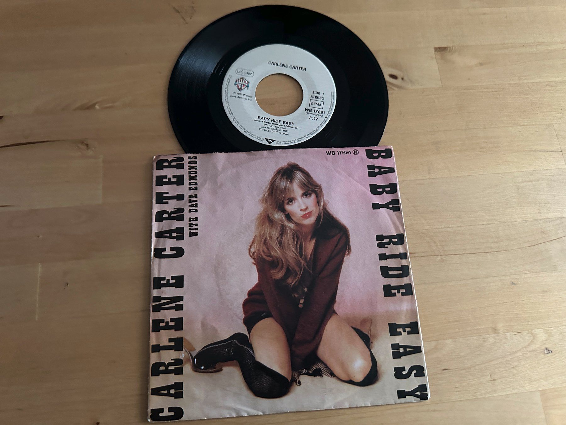 CARLENE CARTER DAVE EDMUNS tolle Baby ride easy Single 80's (Gebraucht ...