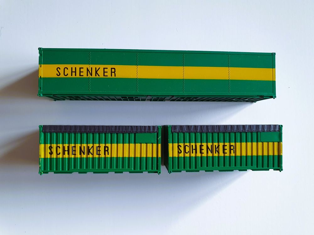 Roco, 1 x container 40’, et 2 X containers 20’, Schenker | Kaufen auf ...