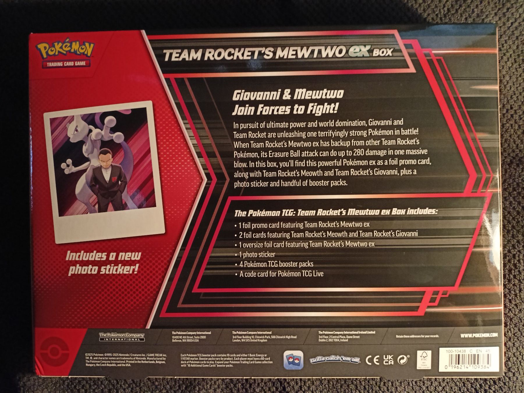 Team Rocket's Mewtwo EX Box - ENG (Neu und originalverpackt) in Grand ...