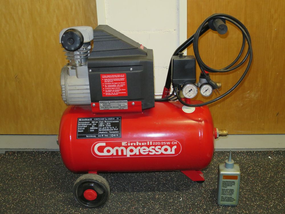 Einhell Kompressor mit 25l Tank, 8 Bar (Gebraucht) in Gundetswil für ...
