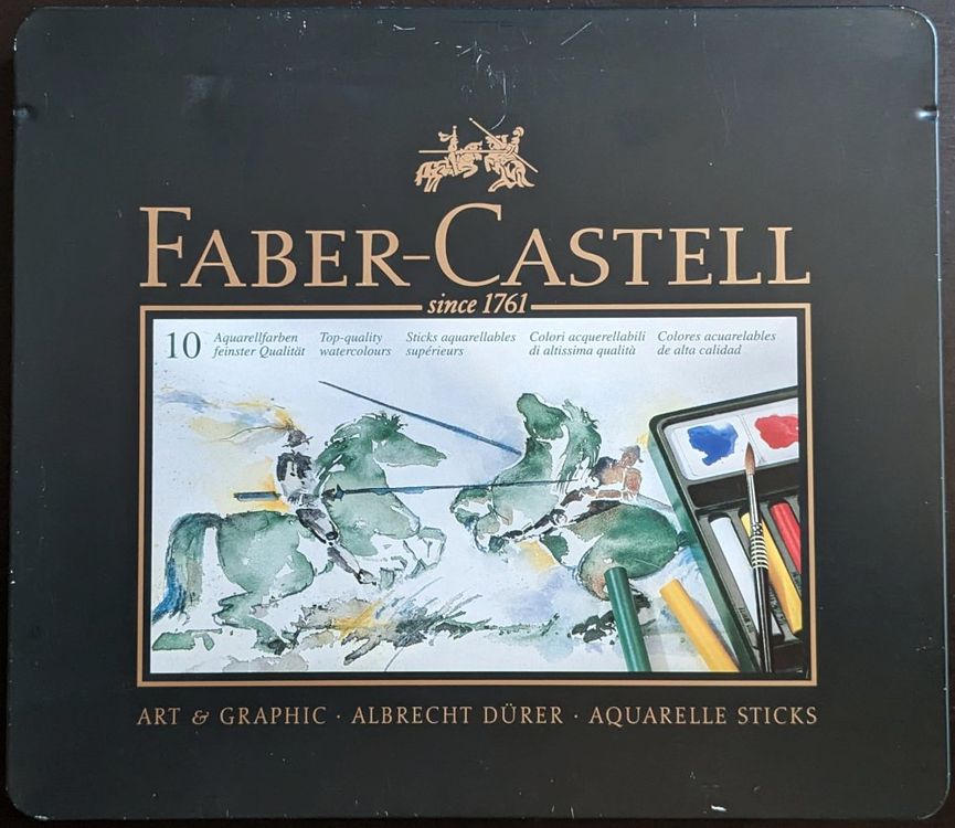 Aquarellfarben (Aquarellkreidestifte) - Faber Castell (Gebraucht) in St ...