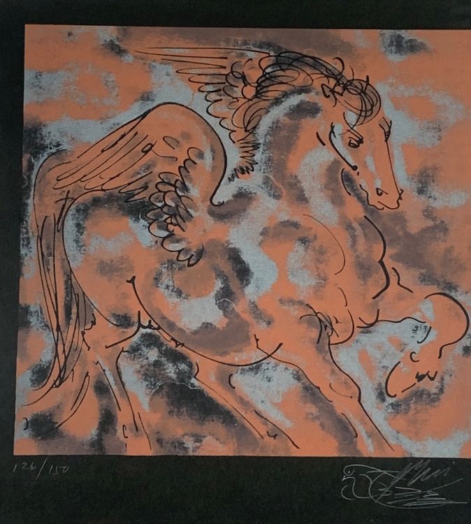 Hans Erni (1909-2015) Lithographie mit Taube Zeichnung | Kaufen auf Ricardo