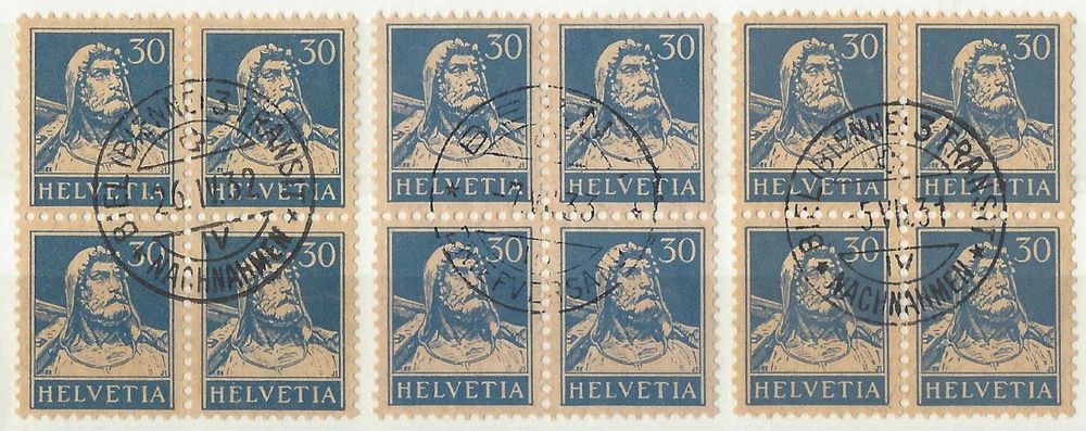 tw51/No 160 oblitérés en bloc de 4 ( 3x ) | Kaufen auf Ricardo