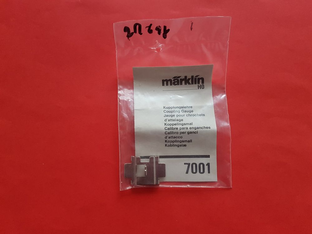 Märklin, 7001 Kupplungslehre, Jauge pour crochet d’attelage (Neu und ...