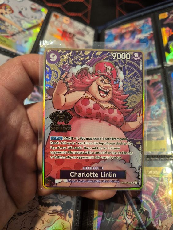 ONE PIECE CHARLOTTE LINLIN OP08-069 SR 2ND ANNIVERSARY (Neu (gemäss Beschreibung)) in Rolle für ...