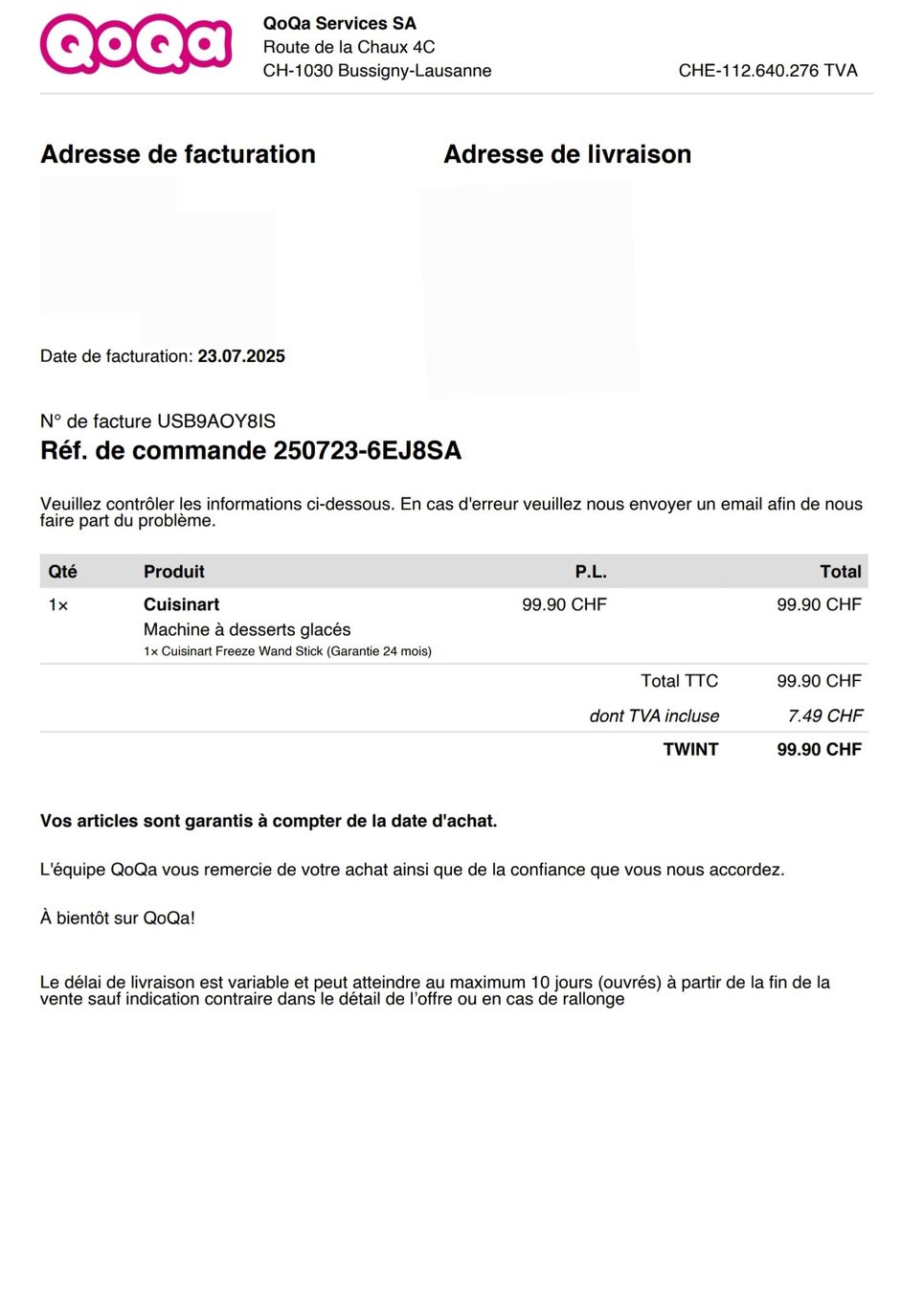 Machine à Glace Cuisinart Freeze Wand Stick, parfait! (Neuf (Voir ...