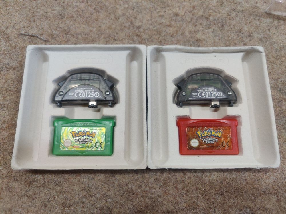 Nintendo Gameboy Pokemon Blattgrün & Feuerrot Gameboy OVP (Gebraucht ...