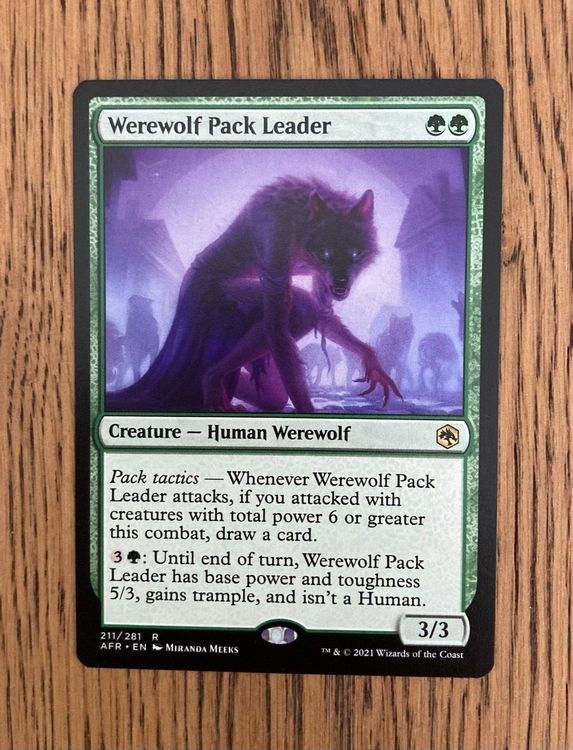 Werewolf Pack Leader Forgotten Realms NM | Kaufen auf Ricardo