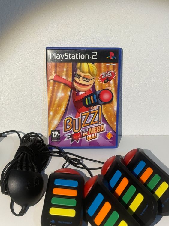Sony Playstation 2 Buzzer + The Mega Quizz DE FR IT (Gebraucht) in ...