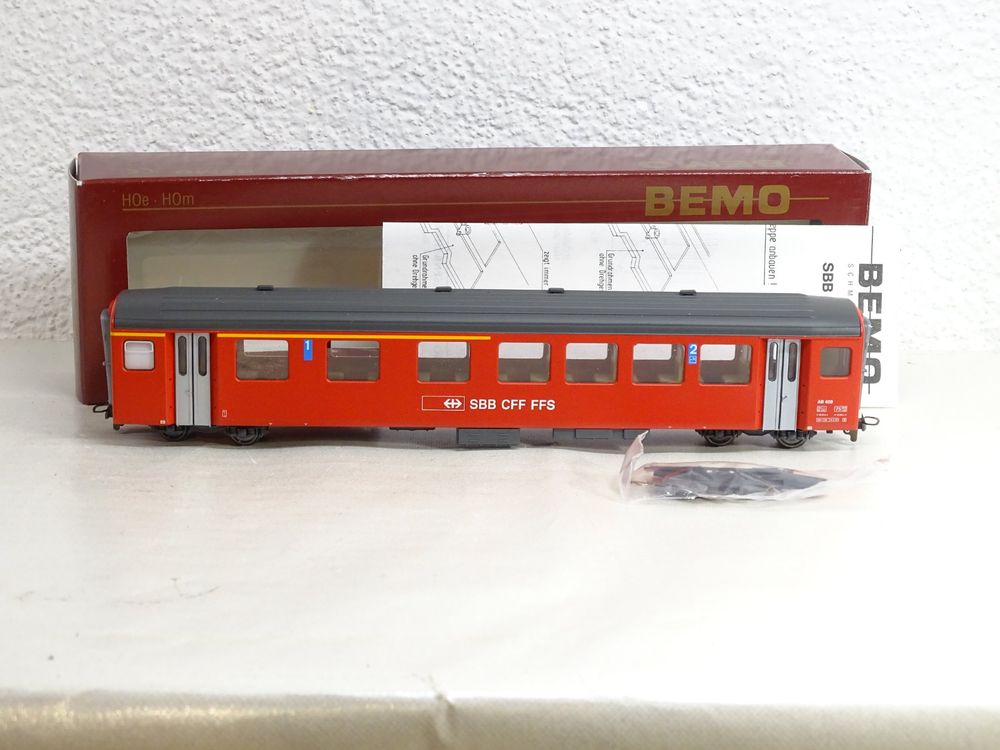 Bemo 3277 429 Personenwagen SBB/CFF, AB409, Rot, H0m, OVP (Neu und originalverpackt) in Wohlen ...