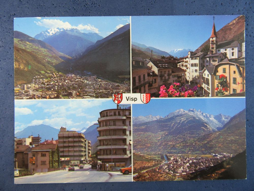 VISP WALLIS ALTSTADT MISCHABLE GLISHORN CITY PANORAMA | Kaufen auf Ricardo