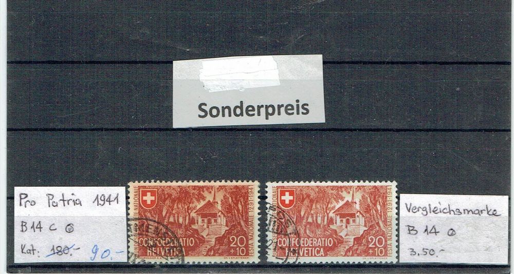 Briefmarke PP 1941 B14c gestempelt | Kaufen auf Ricardo