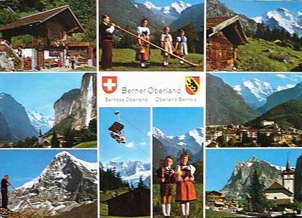 BERNER OBERLAND Alphornbläser Alphütte Trachten Grindelwald (Gebraucht) in Jona für CHF 3.9 ...