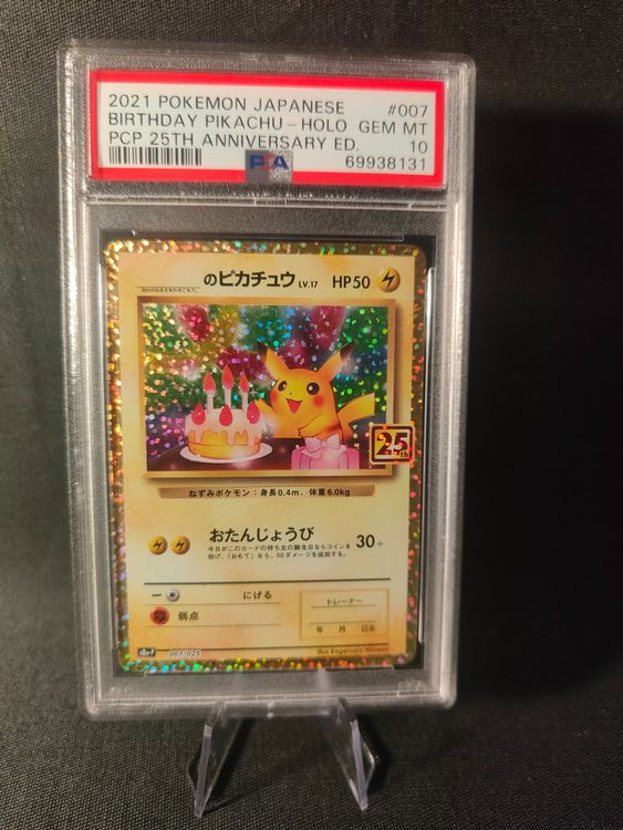 Pokemon Pikachu 25th anniversary Japanese PSA 10 (5) (Gebraucht) in ...