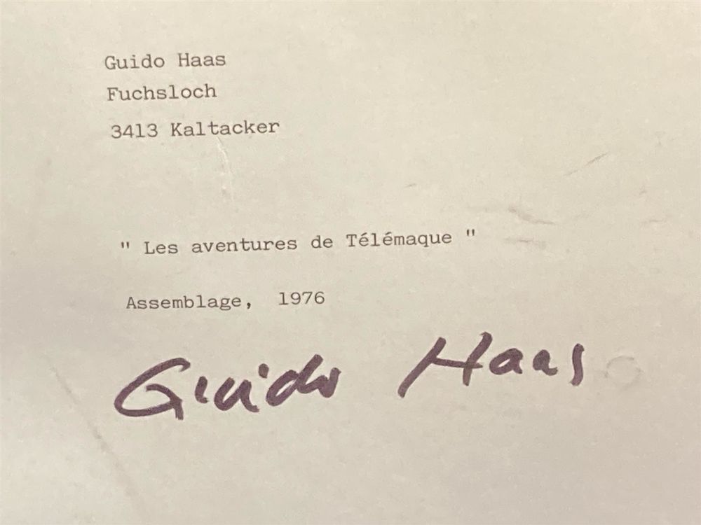HAAS Guido Assemblage 1976 signiert (Gebraucht) in Bern für CHF 249.9 ...