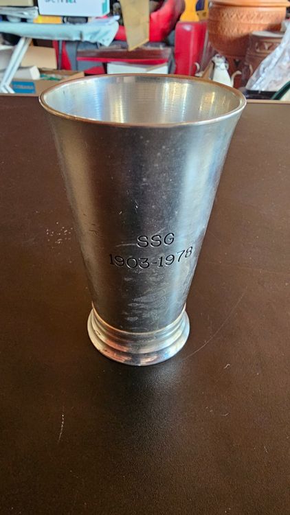 Zinnbecher SSG 1903-1978, Sammlerstück (Gebraucht) in Schneisingen für CHF 1 – mit Lieferung auf ...