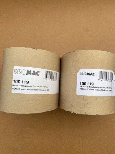 10 Stück Schleifbänder PROMAC 100 x 914 mm, K 100 (Neu und ...