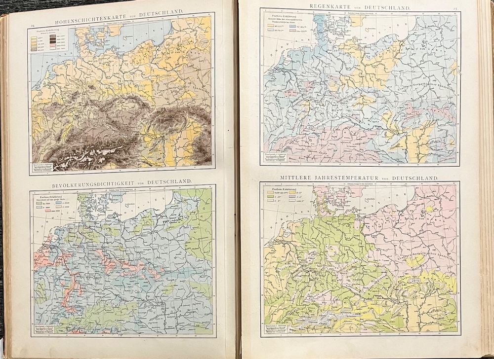 Richard Andree‘s Allgemeiner Handatlas Antike Buch aus 1881 (Gebraucht ...