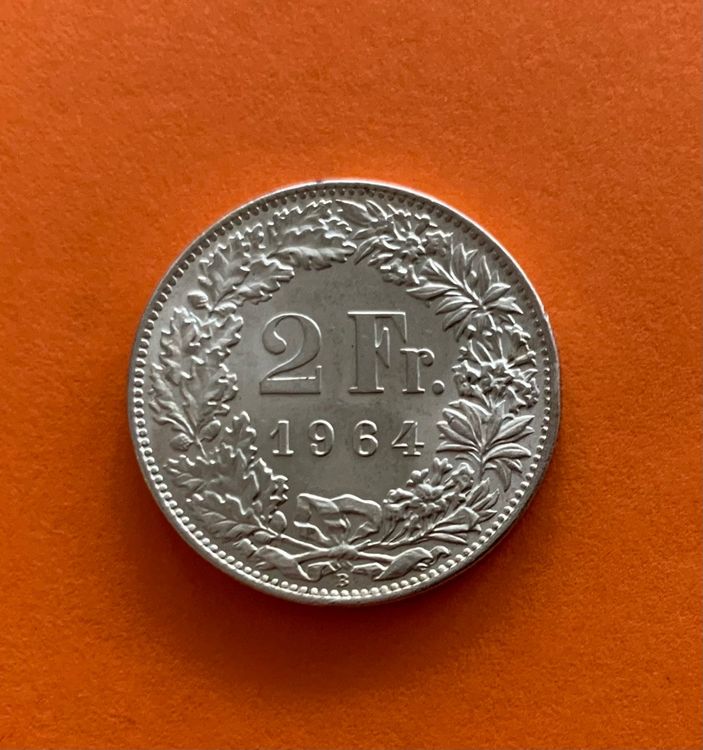 2 Franken Silbermünze Jahrgang 1964 | Kaufen auf Ricardo