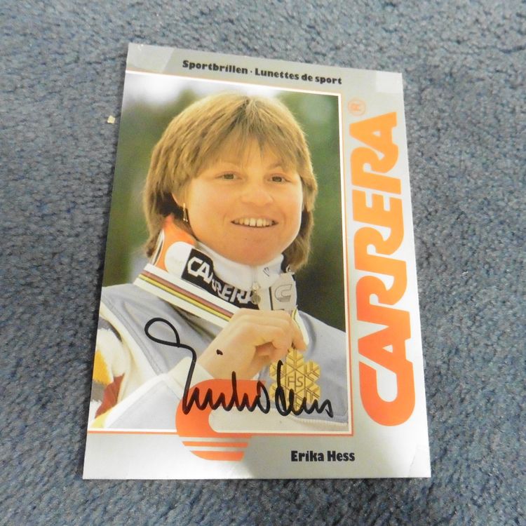 Erika Hess,Gold-Bormio,1985,Foto,Autogramm,Carrera-Brille | Kaufen auf Ricardo