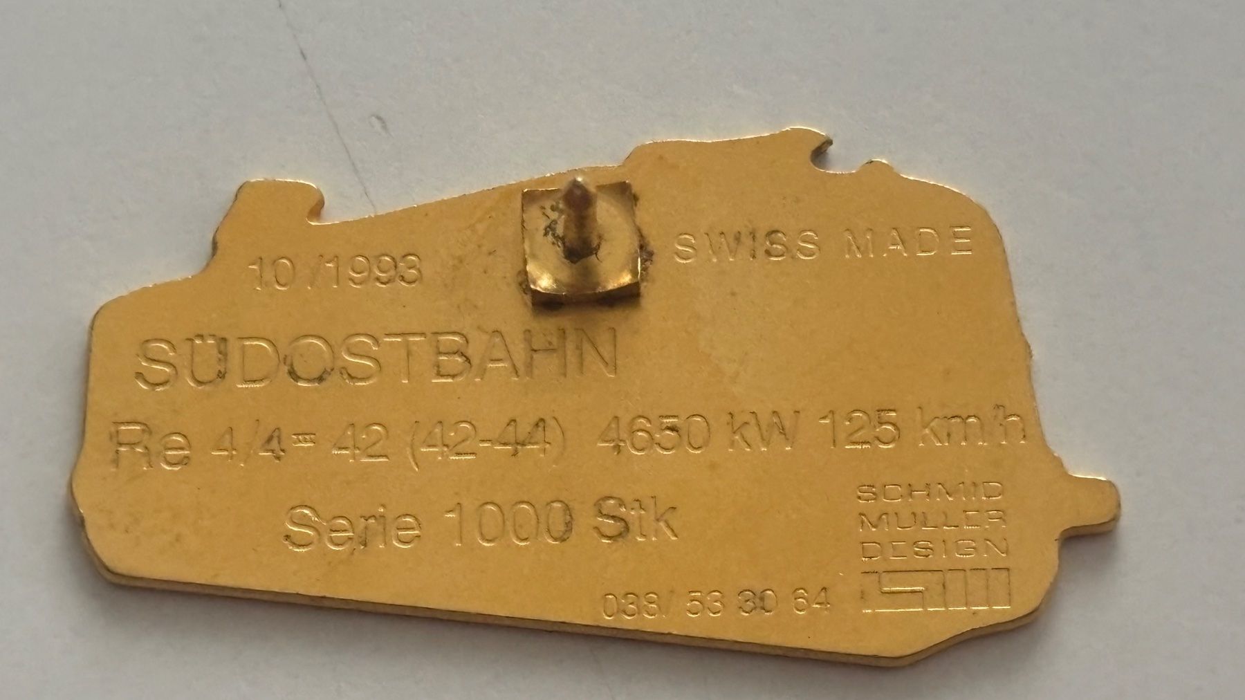 Pin's Schmid & Muller - SBB CFF FFS - Re 4/4 42 Südostbahn (D'occasion ...