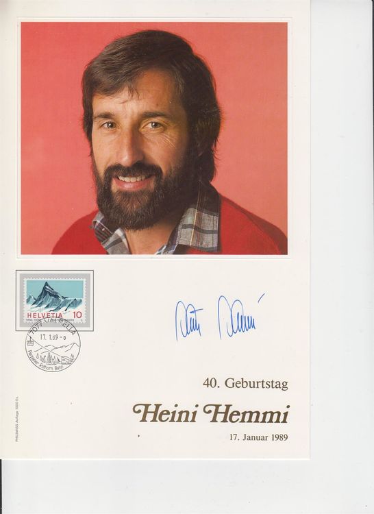 Heini Hemmi 40. Geburtstag mit Unterschr | Kaufen auf Ricardo