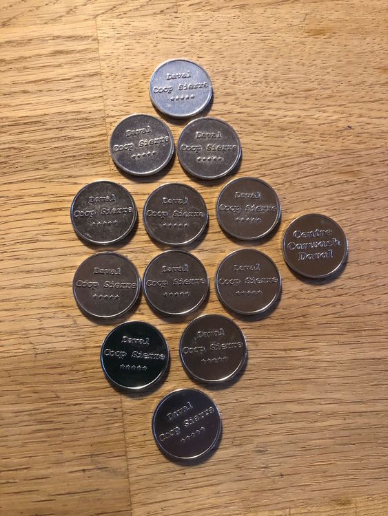 13 Daval Coop Sierre Jetons (Gebraucht) in Vilters für CHF 6.5 – mit Lieferung auf Ricardo kaufen