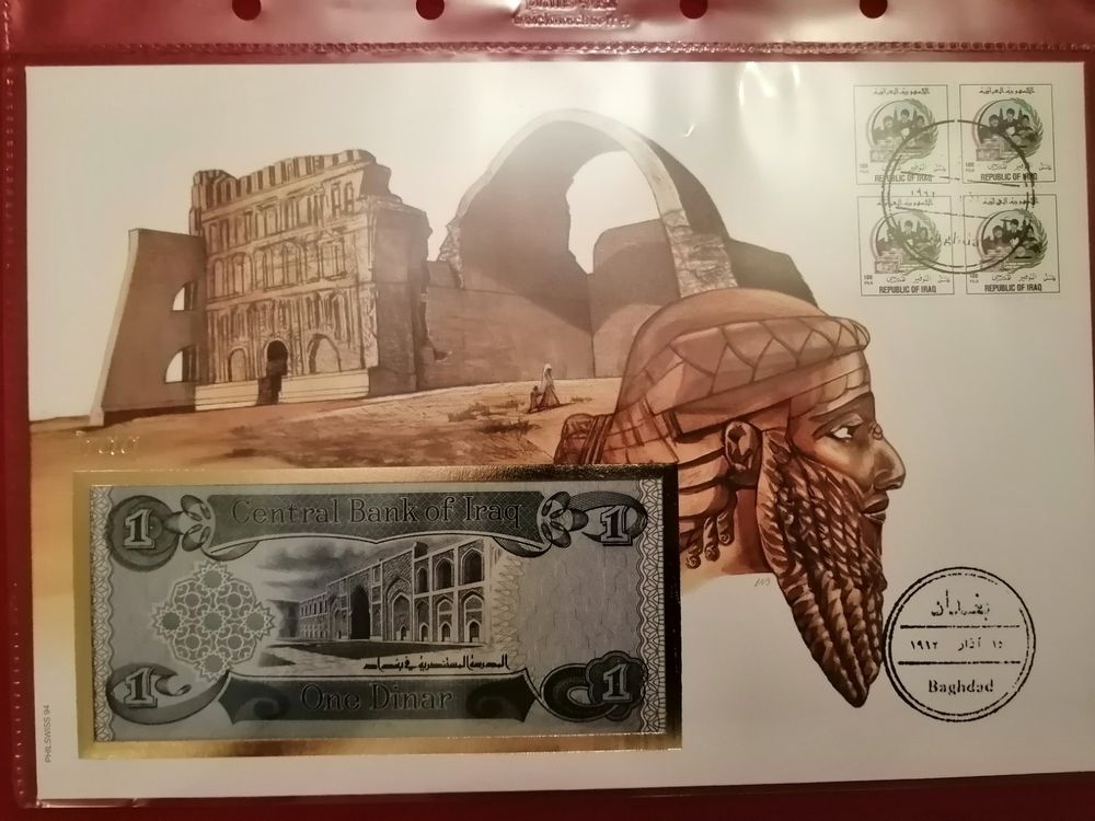 Banknotenbrief Irak 1994 (Neu und originalverpackt) in Nunningen für CHF 10 – mit Lieferung auf ...