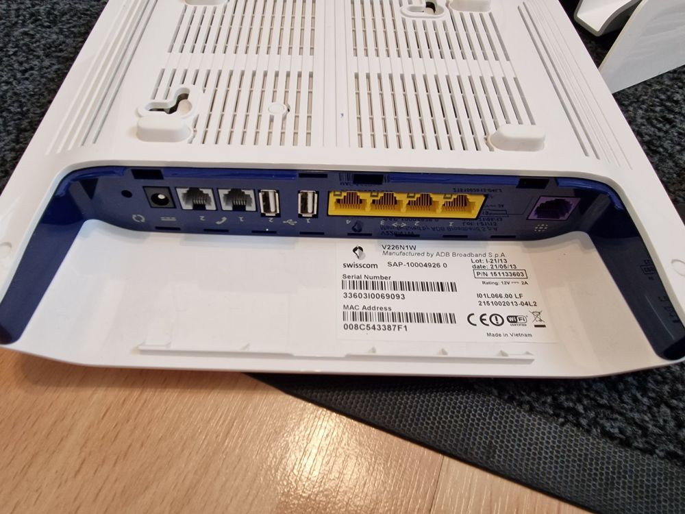 Swisscom Motorola W-LAN Router inkl. Zubehör (Neu (gemäss Beschreibung ...