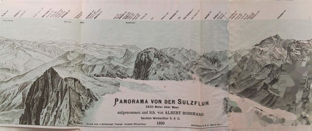 Sulzfluh Panorama von Bosshard 1899 (Gebraucht) in Rafz für CHF 40 ...