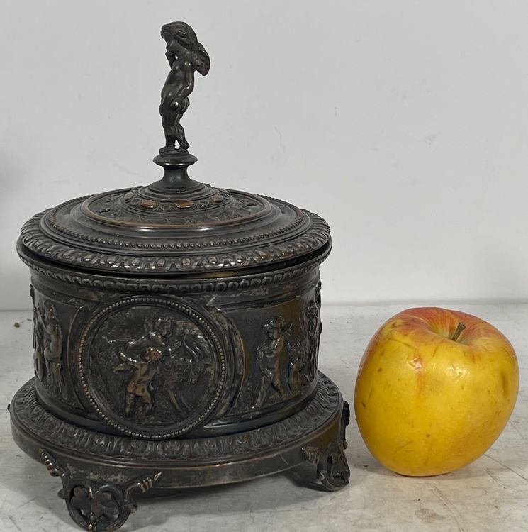 Antike Barock versilberte Bronze Schatulle mit Sehr datiert | Kaufen auf Ricardo