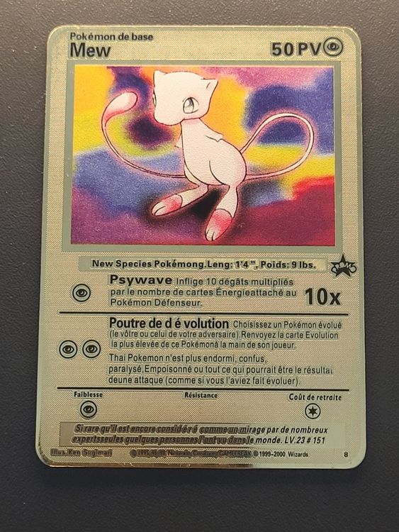 Carte metal gold Mew | Kaufen auf Ricardo