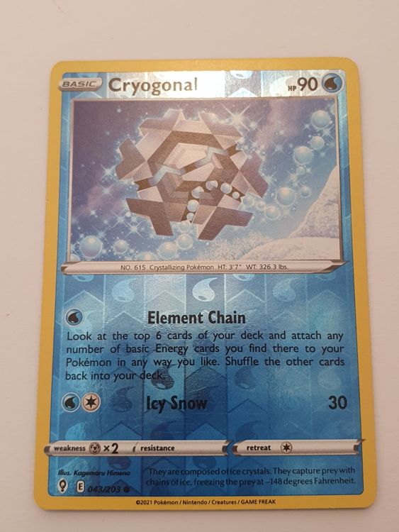 Cryogonol / Pokémon 2021 / Reverse Holo (Gebraucht) in Oberdorf BL für ...