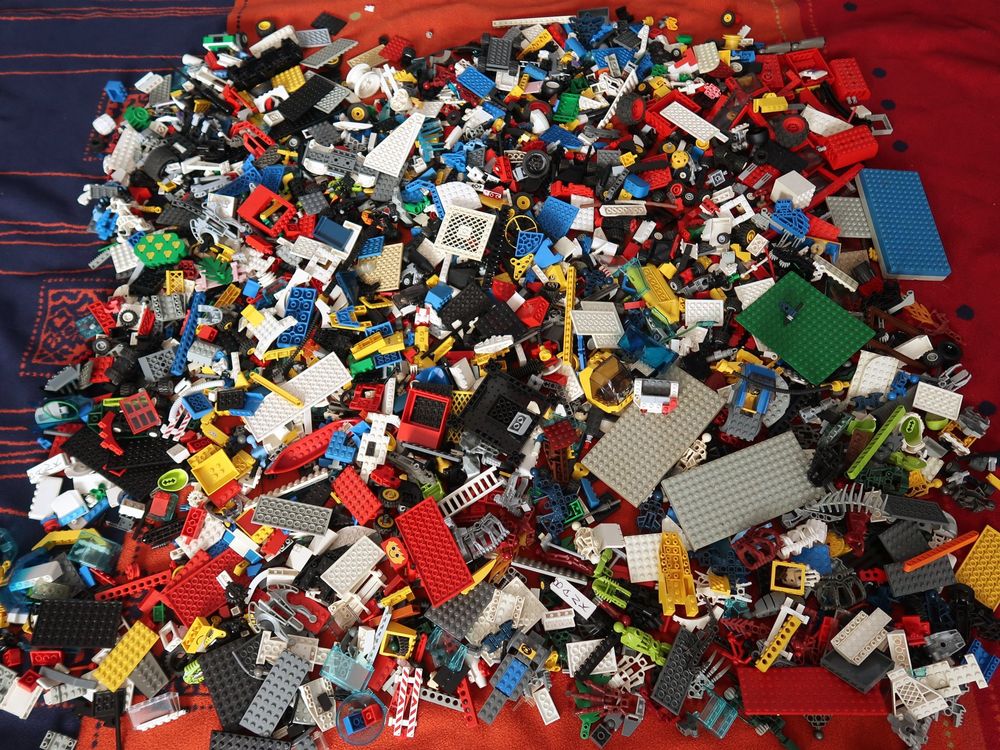 Riesige LEGO Sammlung Bausteine Kiloware basic Steine 6.5 kg | Kaufen auf Ricardo