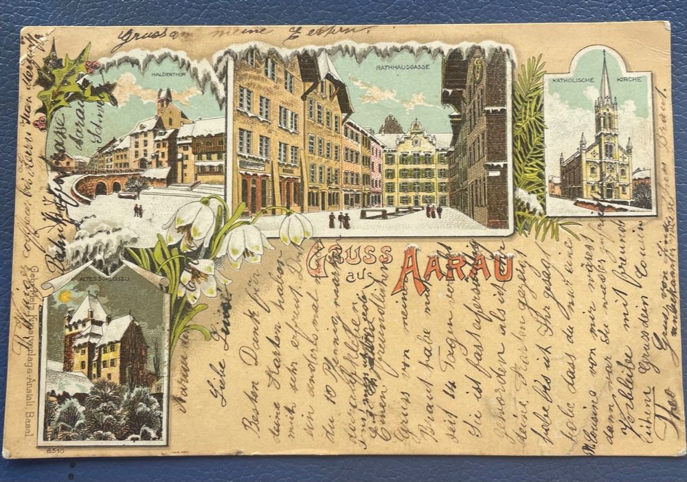 Gruss aus Aarau Litho 1900 | Kaufen auf Ricardo