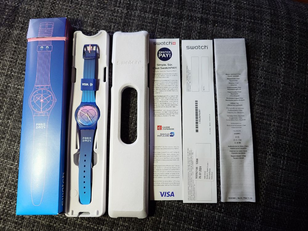 Swatch Neuve exclusive staff Paris 2024 jeux Olympiques (Neu (gemäss ...