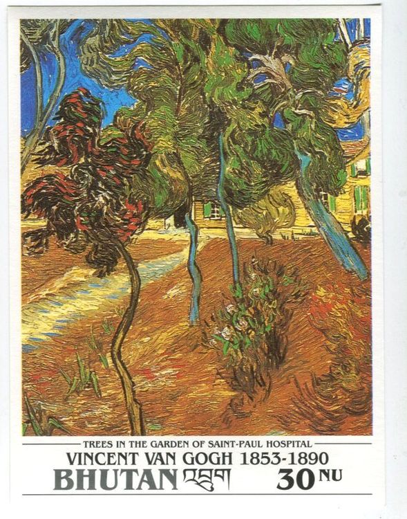 Block "Malerei. Vincent van Gogh". Bhutan (Neu und originalverpackt) in ...