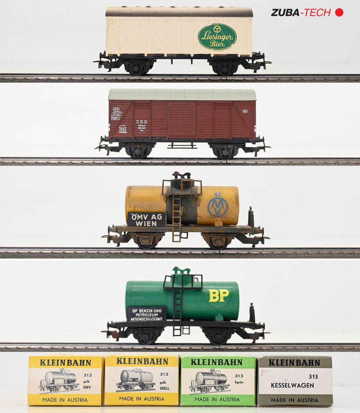 4x Kleinbahn Güterwagen ÖBB/BBÖ H0 GS OVP (Gebraucht) in St. Gallen für ...